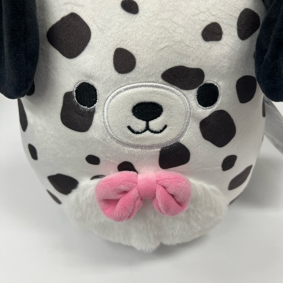 Squishmallows | Toys | Squishmallow Dalmatian Plush Toy With Pink Bow ...